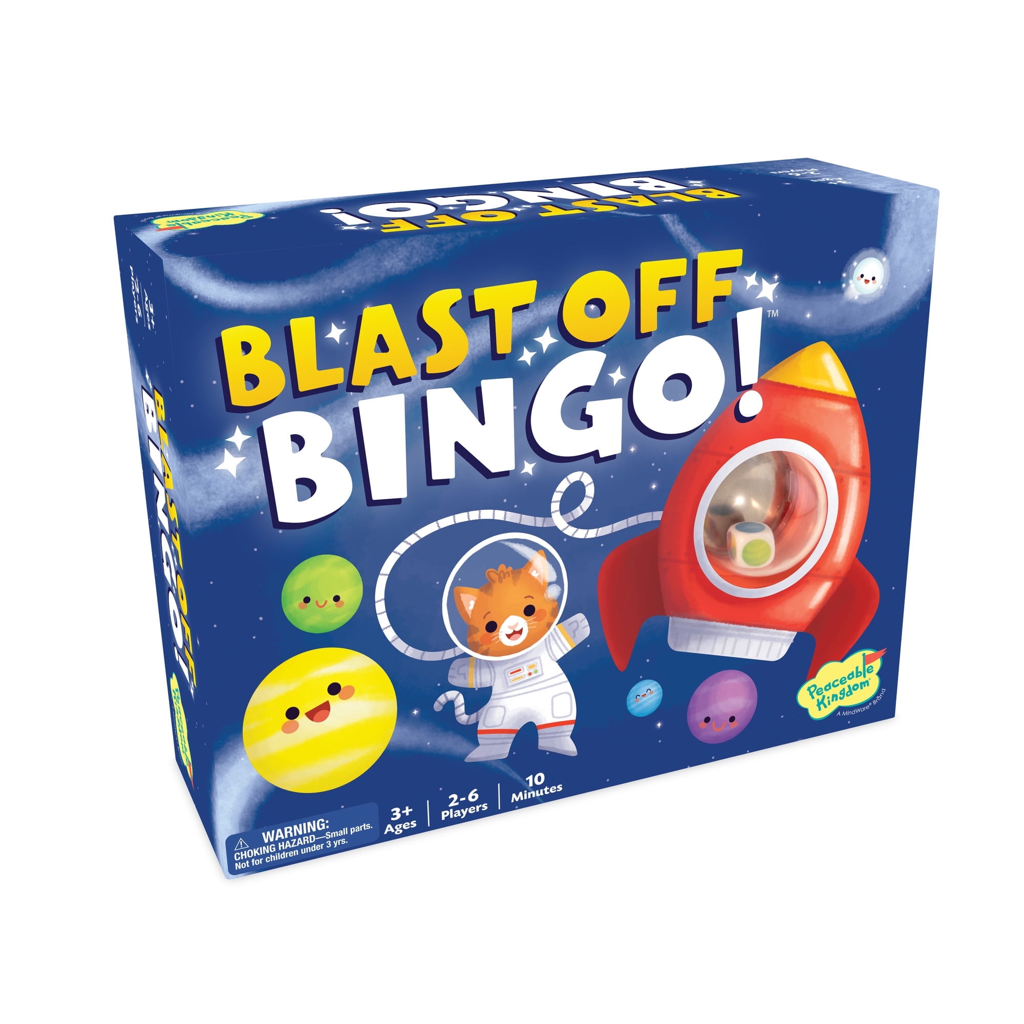 Peaceable Kingdom Blast-Off Bingo: Independent Bingo Game for Kids ...