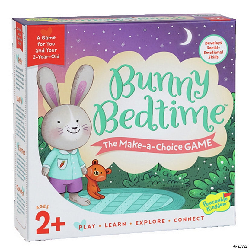 Peaceable Kingdom Little Kids Animal Bunny Bedtime Game for 2 Year Olds ...