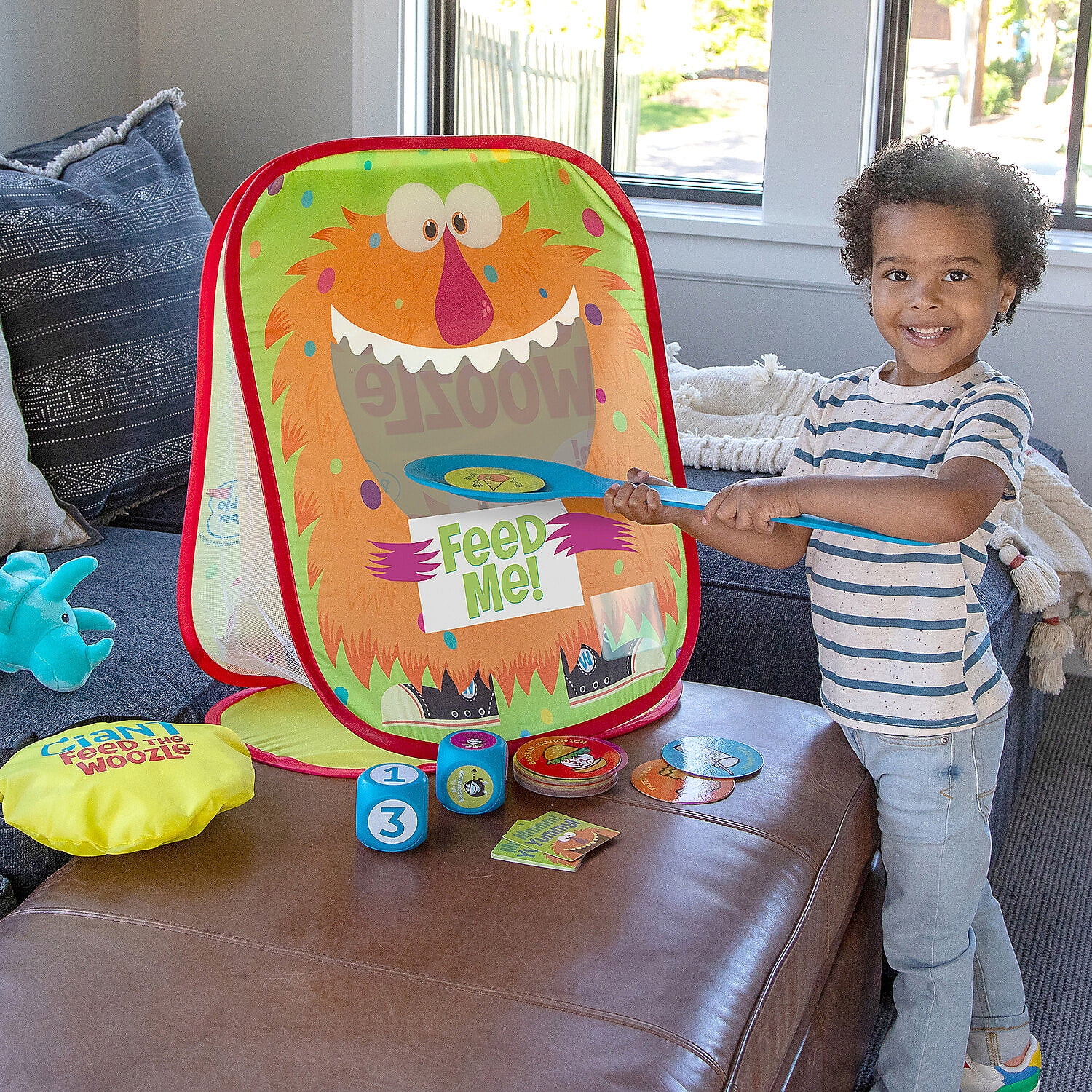 Peaceable Kingdom Giant Feed the Woozle Cooperative Game - Ages 3 and ...