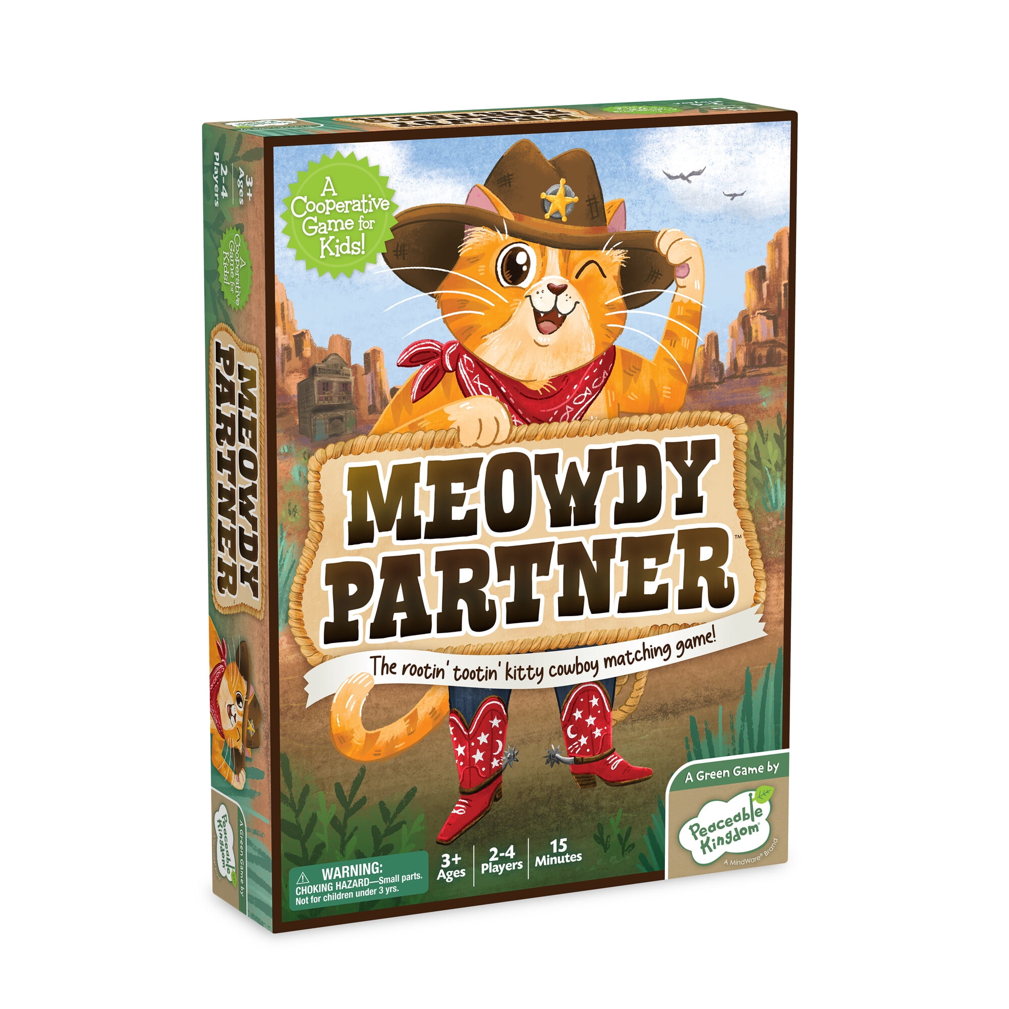 Peaceable Kingdom Meowdy Partner Matching Game for Boys & Girls Age 3 ...