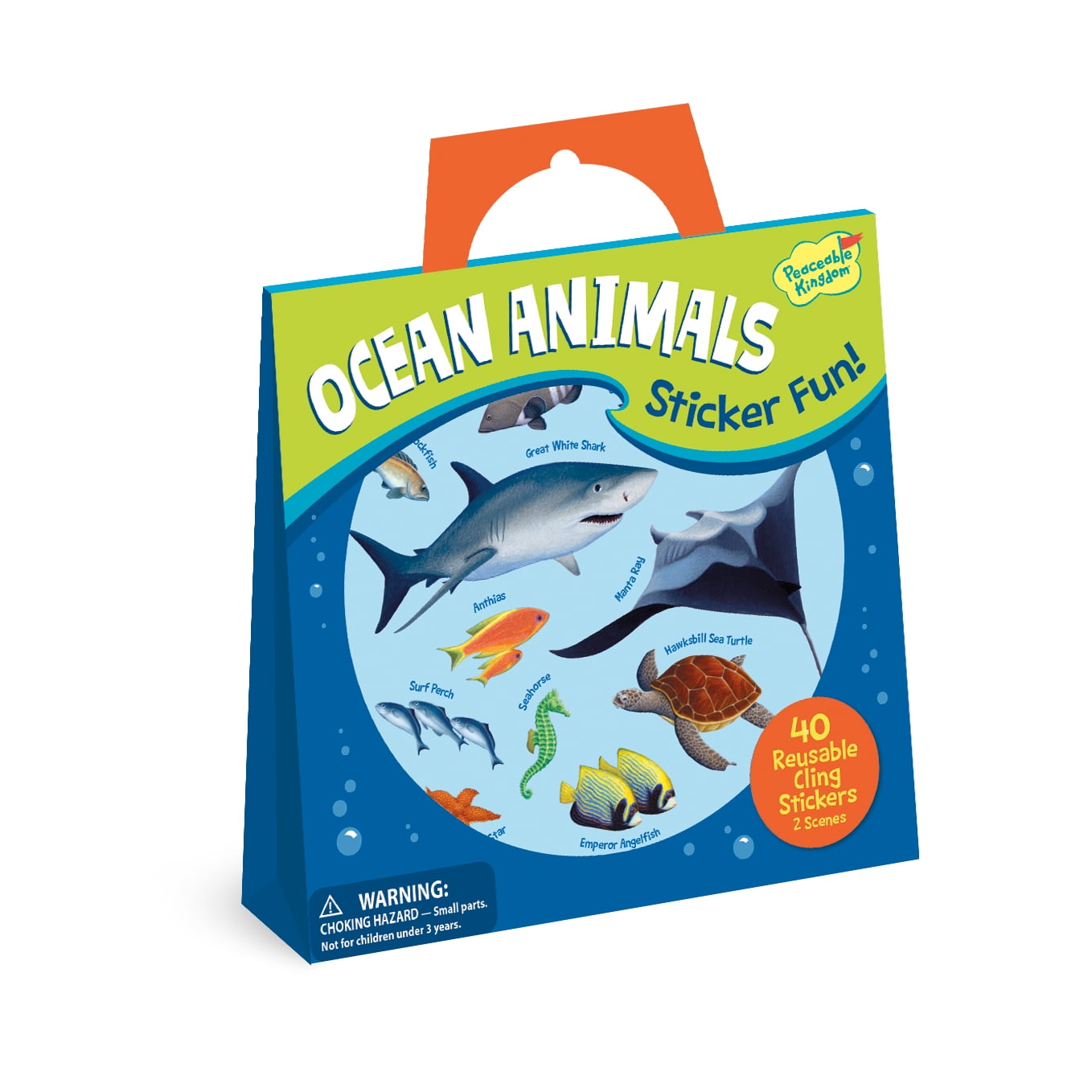 Peaceable Kingdom Press /Sticker Fun! Ocean Animals Reusable Sticker ...
