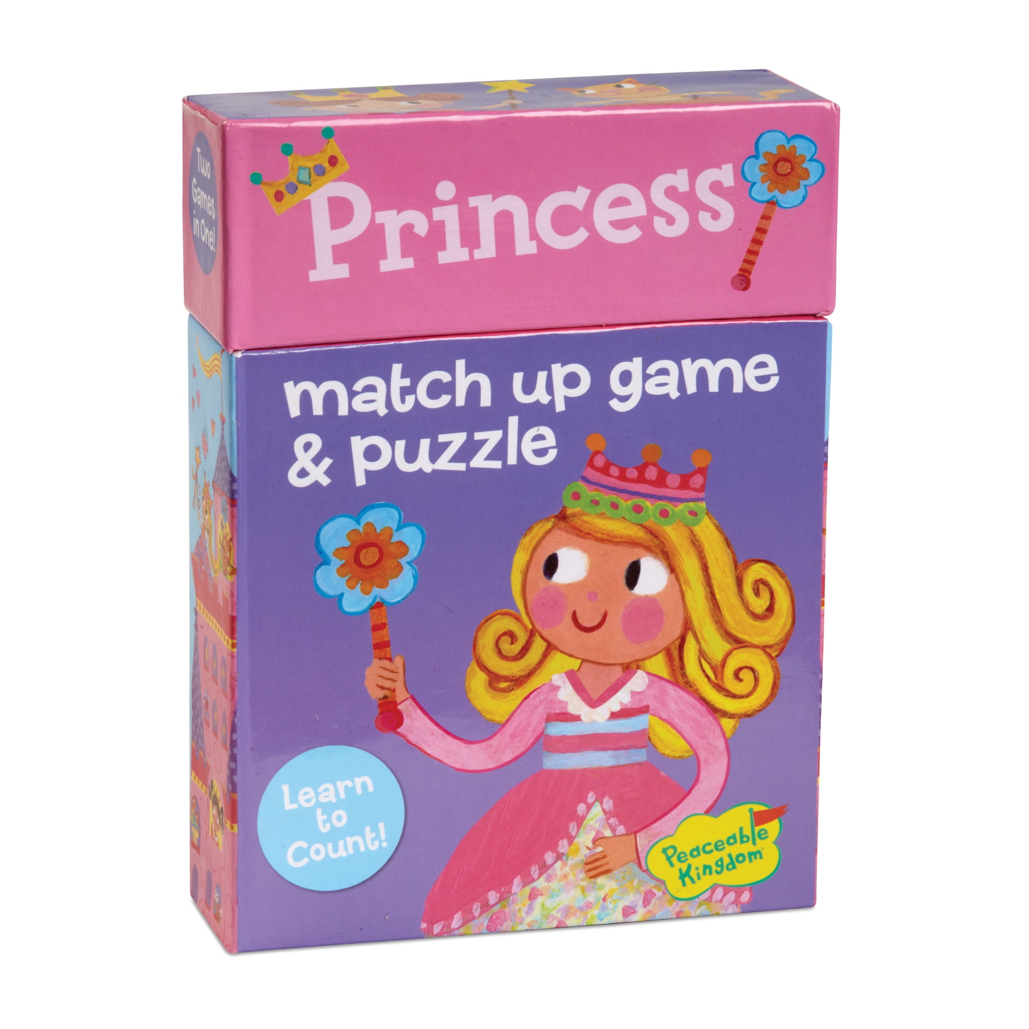 Peaceable Kingdom Princess Match Up Game - 2 in 1 Match Up Memory Game ...