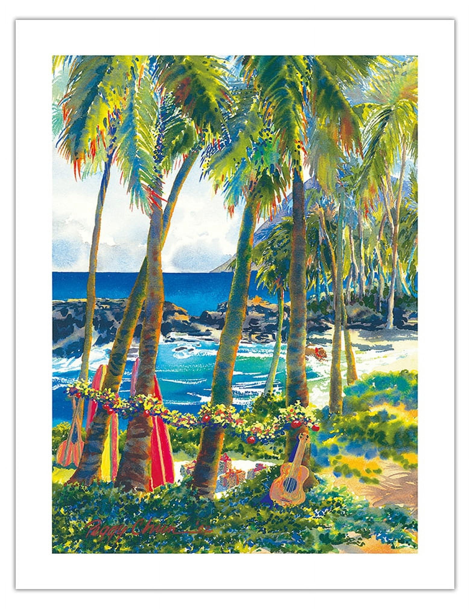 Peaceful Bay - Hawaiian Surfer’s Beach Party - From an Original Hawaii ...
