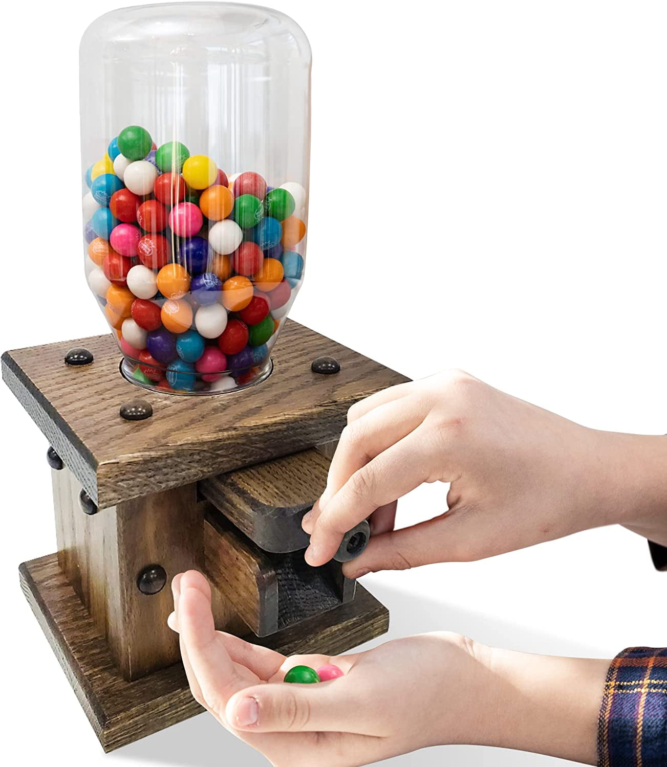 Peaceful Classics Wooden Candy Dispenser - Amish Handmade Containers ...
