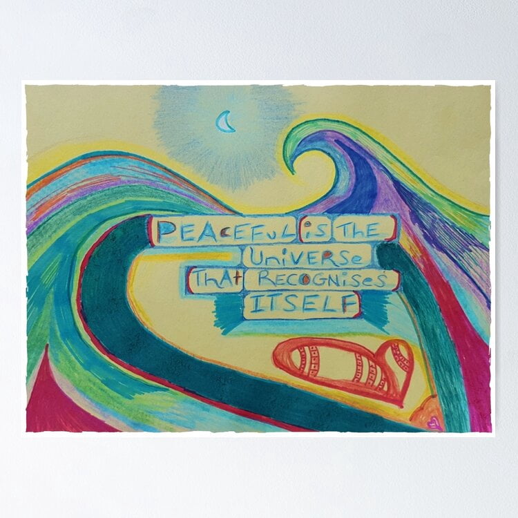 Peaceful Universe Poster- Unframed Poster | Wall Art | Perfect For Home ...