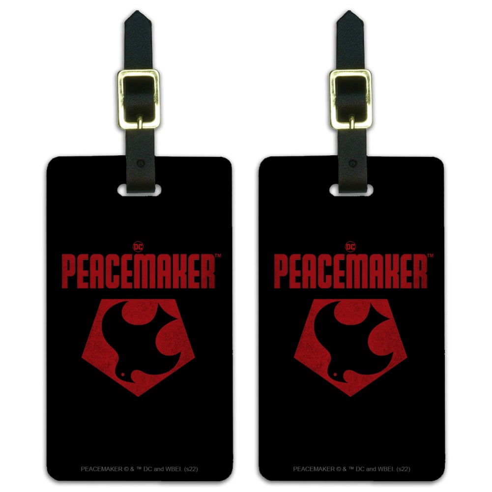 Peacemaker Logo Luggage ID Tags Suitcase Carry-On Cards - Set of 2 ...
