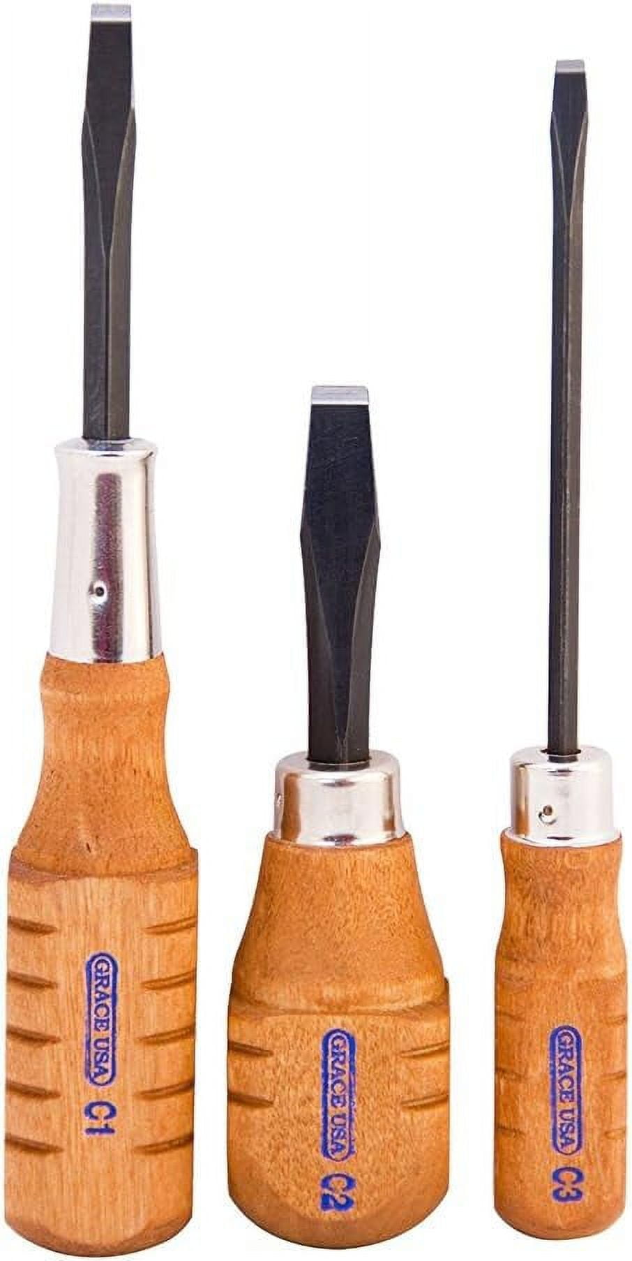 Peacemaker Screwdriver Set, 3 Screwdrivers, Flat Head, Steel Alloy ...