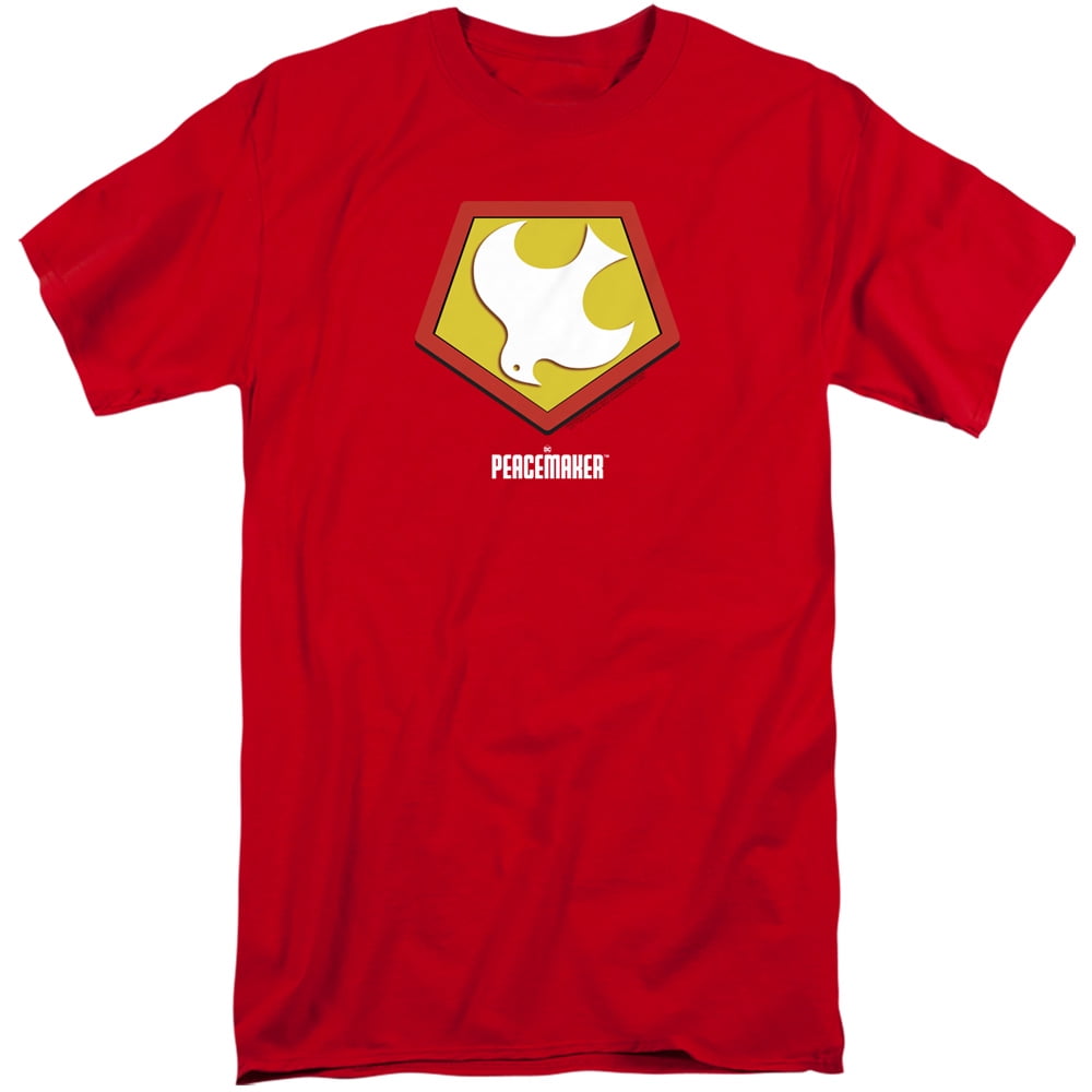 Peacemaker Symbol Unisex Adult Tall T Shirt,Red, 2X-Large - Walmart.com