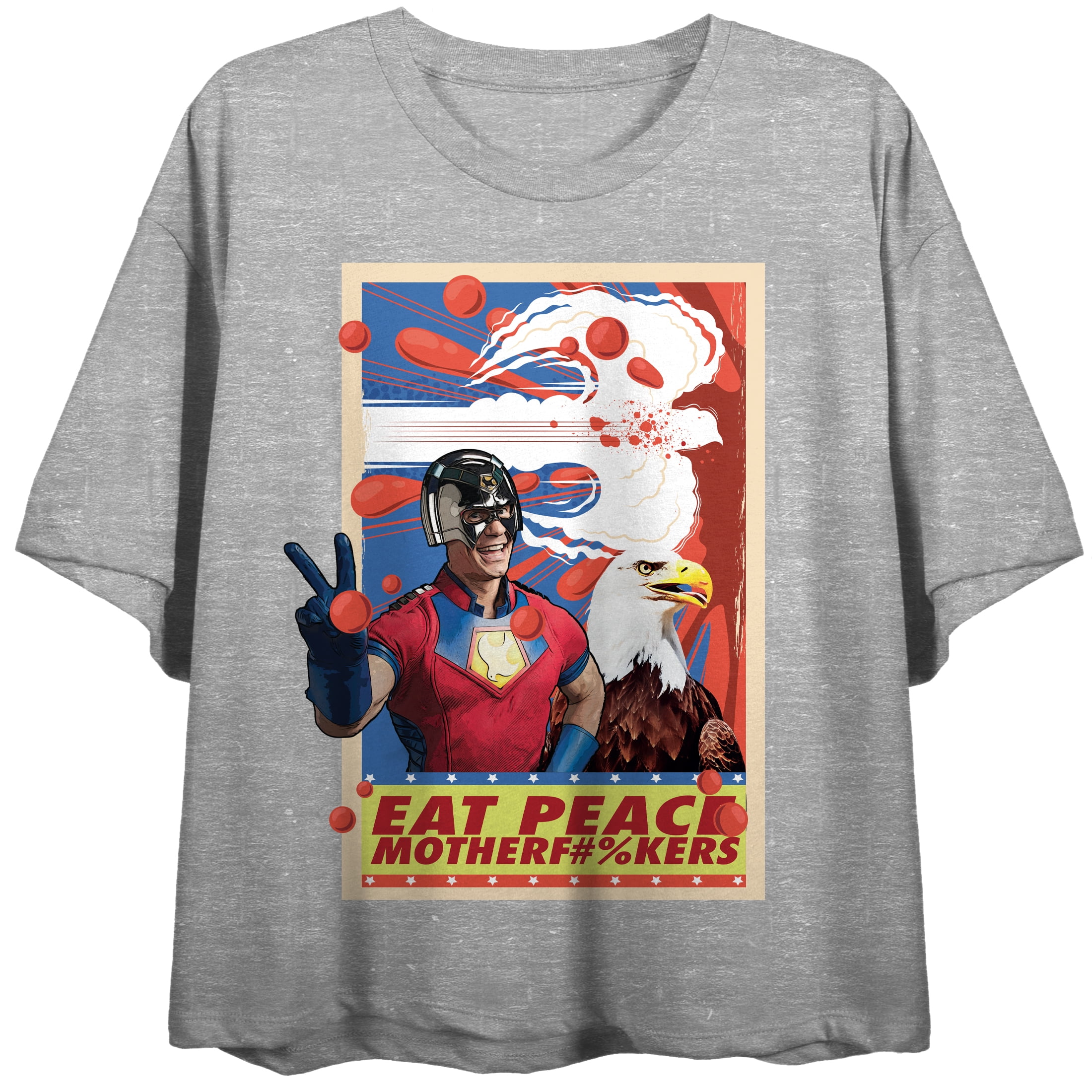 Peacemaker TV Series Eat Peace Motherf#$kers Juniors Athletic Gray ...