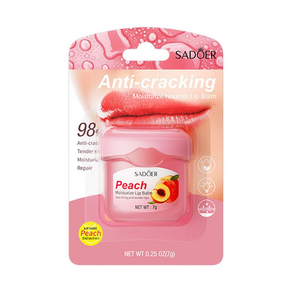 Peach 7gsadoer English Lip Balm Honey Moisturizing Avocado Anti-Drying ...