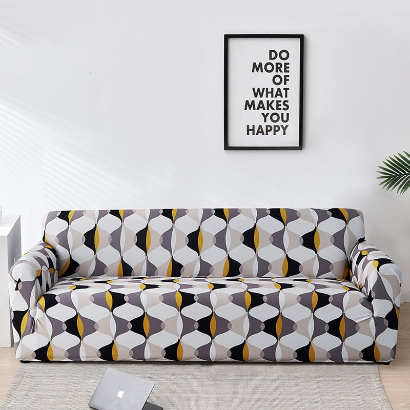 Peach Blossom Pattern Sofa Covers for Living Room Elastic Stretch ...