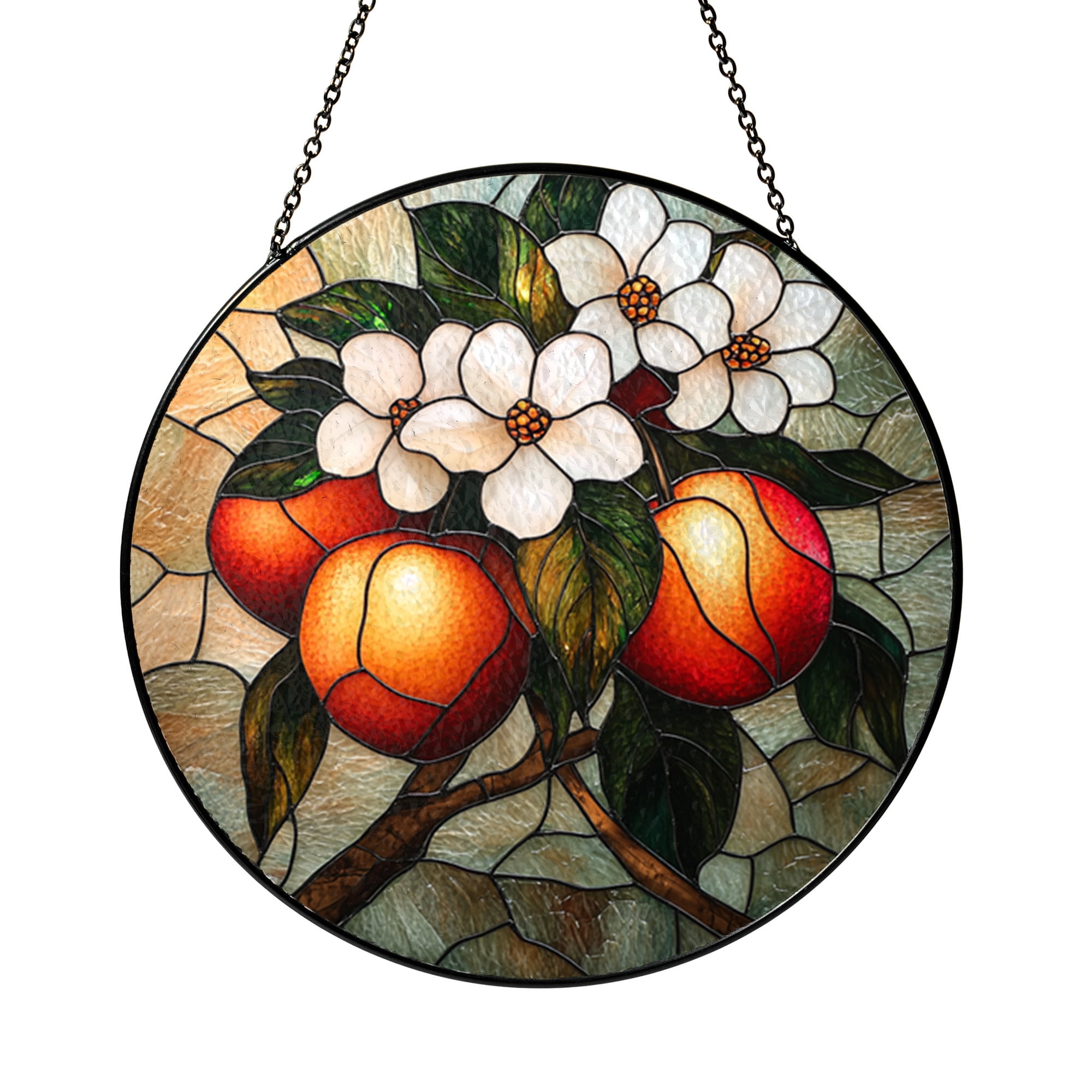 Peach Blossom Scene Suncatcher – Elegant Window Hanging Art - Walmart.com