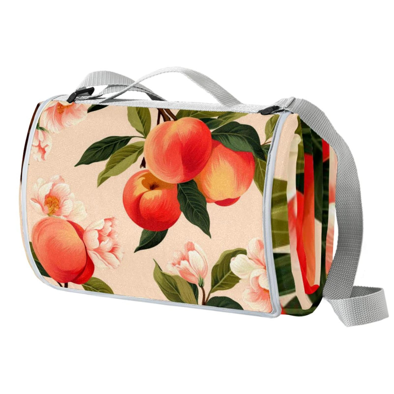 Peach Canvas Picnic Blanket Outdoor Waterproof Portable Mat for Camping ...