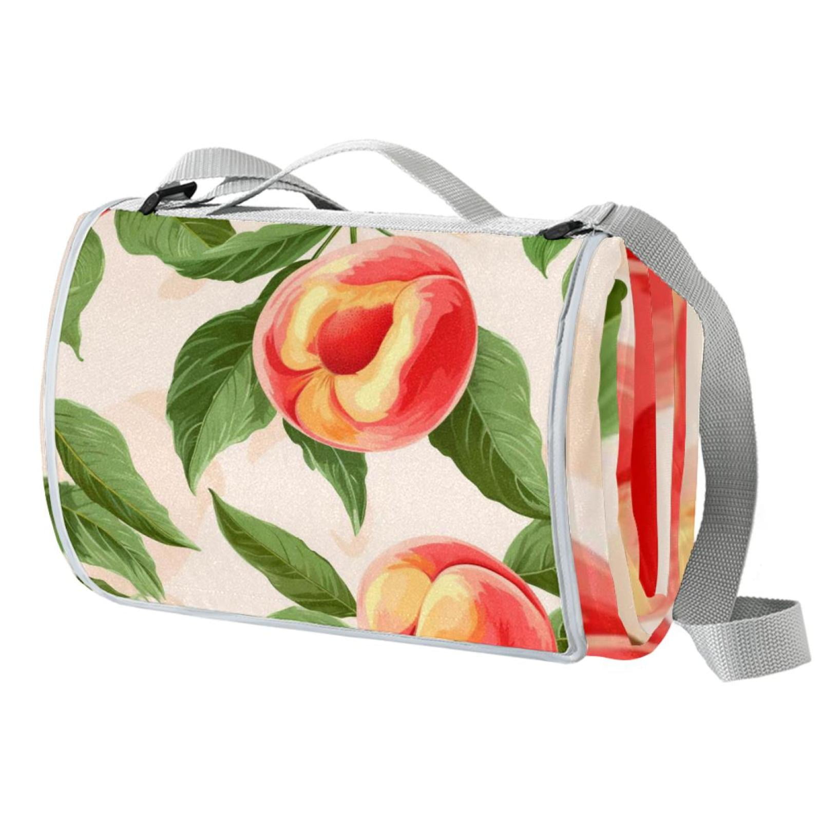 Peach Canvas Picnic Mat - Waterproof Outdoor Blanket for Park, Beach ...