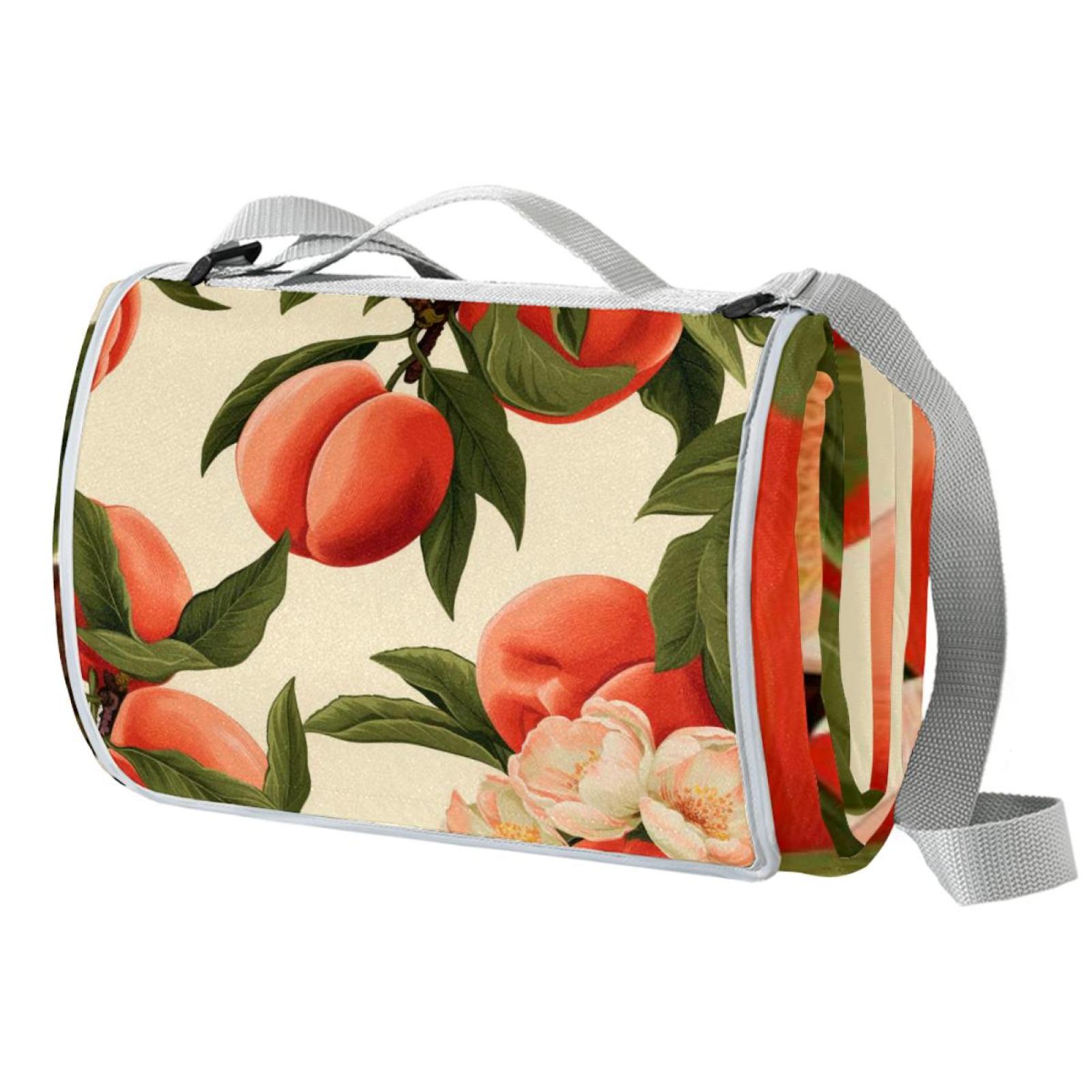 Peach Canvas Waterproof Picnic Mat | Outdoor Beach Blanket for Camping ...