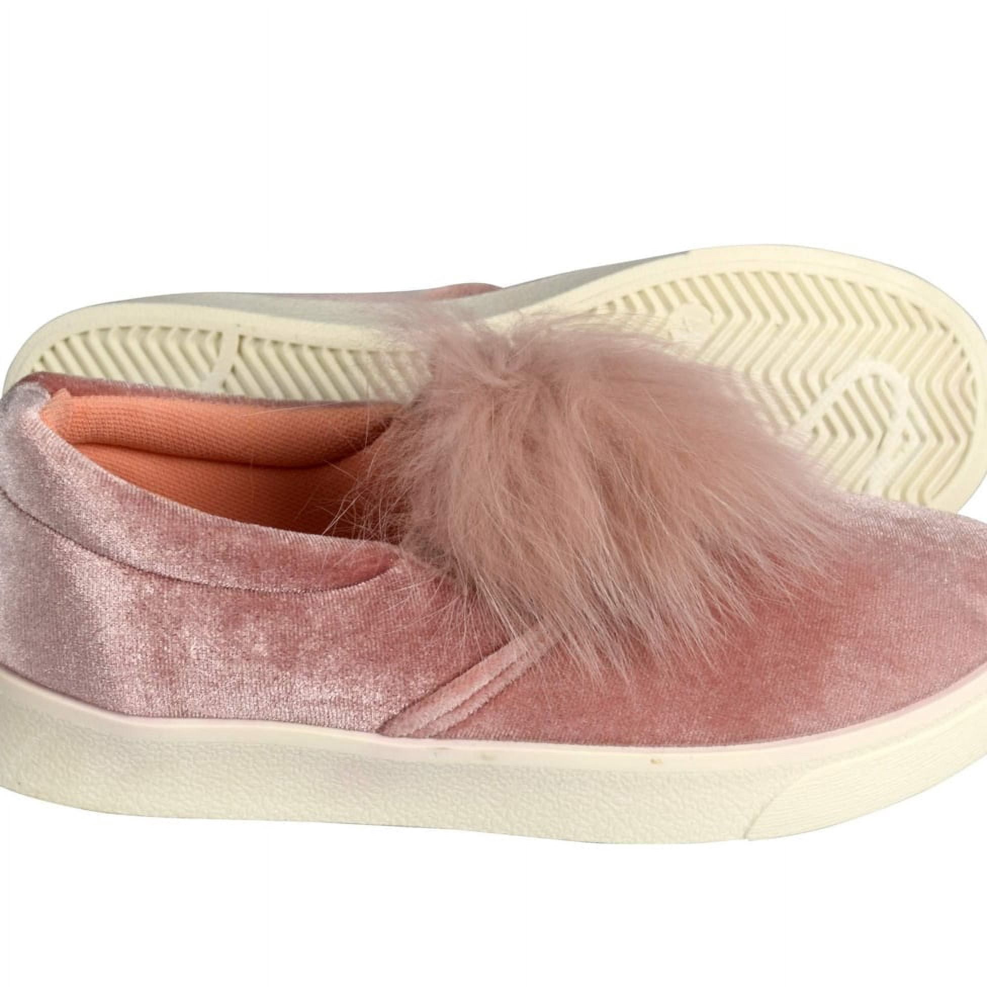 Peach Couture Juniors Wedge Double Decker Suede Faux Fur Flat Platform ...