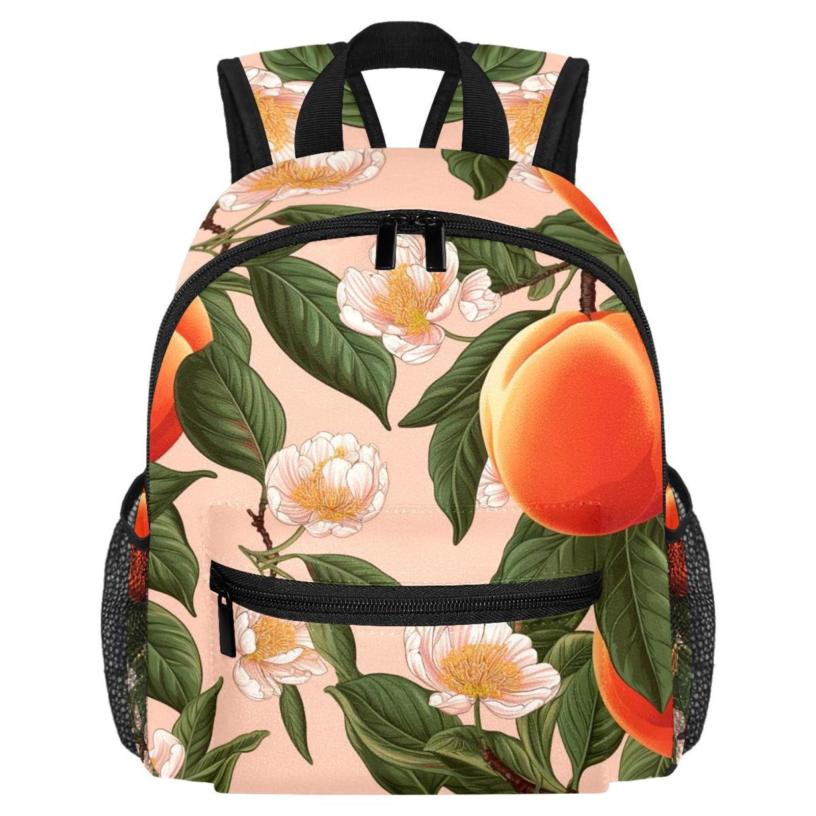 Peach Cute Book Bag with Adjustable Shoulder Strap, Large Capacity ...