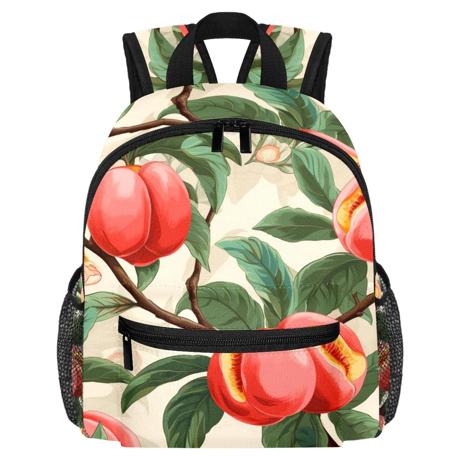 Peach Cute Book Bag with Adjustable Shoulder Strap, Large Capacity ...