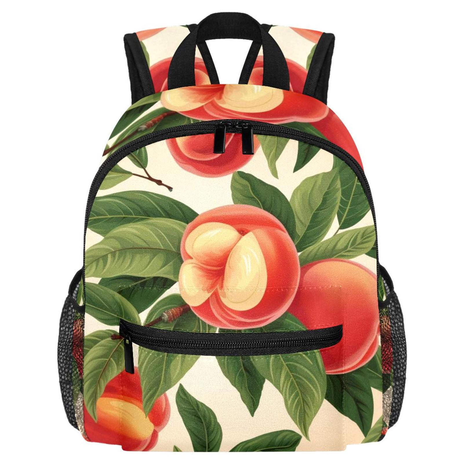 Peach Cute Book Bag with Adjustable Shoulder Strap, Large Capacity ...