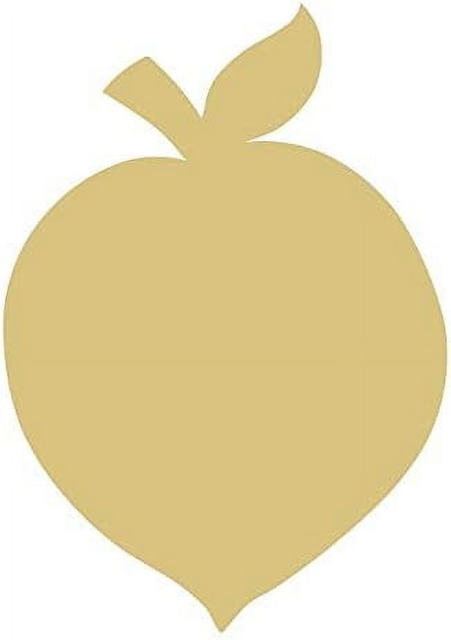 Peach Cutout Unfinished Wood Fruit Door Hanger Fruit Stand MDF Shaped ...