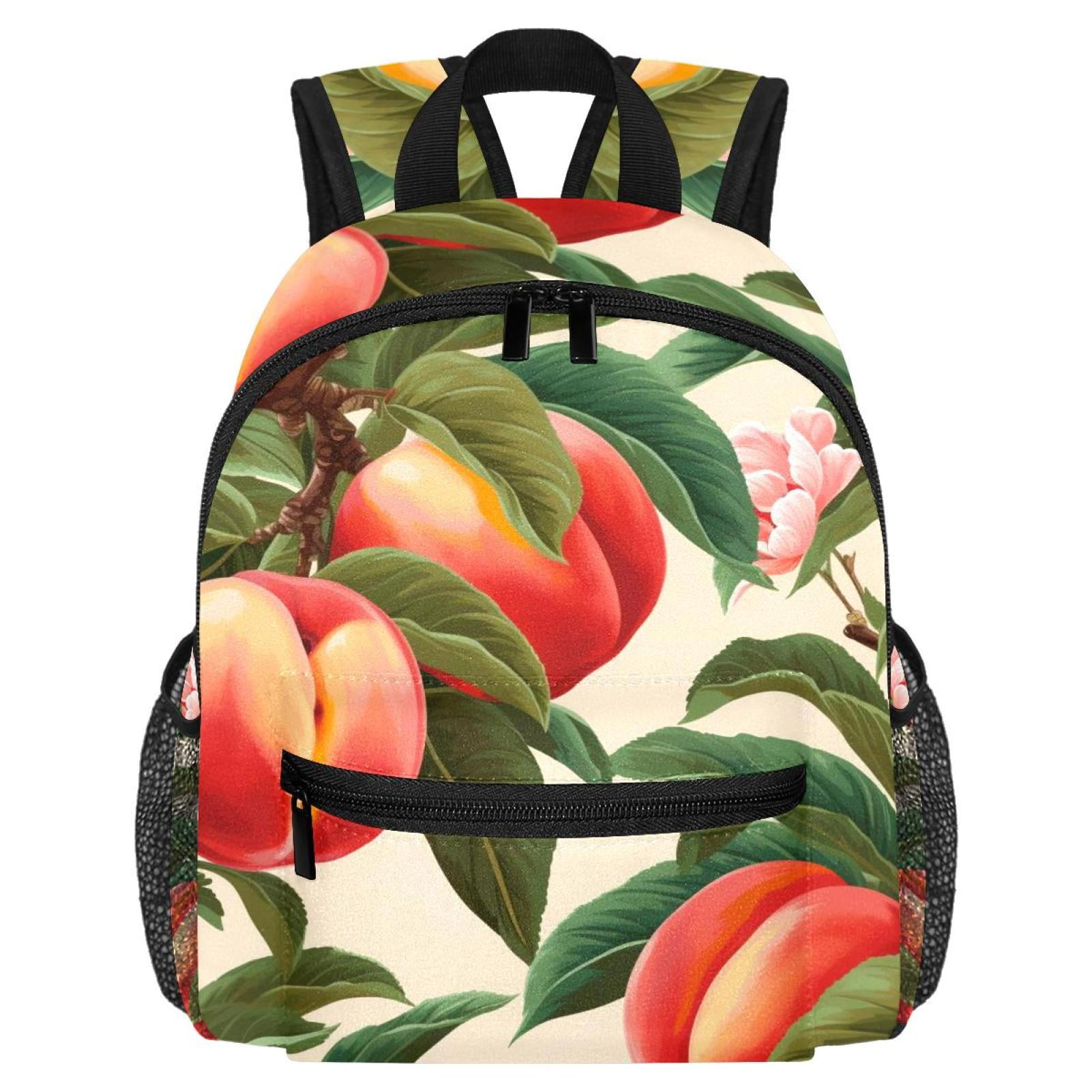 Peach Diaper Backpack with Adjustable Shoulder Strap, Large Capacity ...