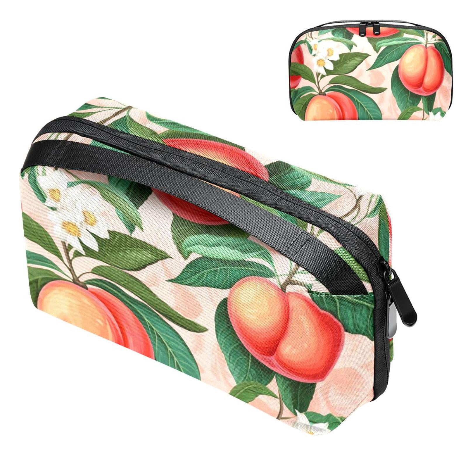 Peach Digital Bag Organizer Travel Case with Oxford Fabric Waterproof ...
