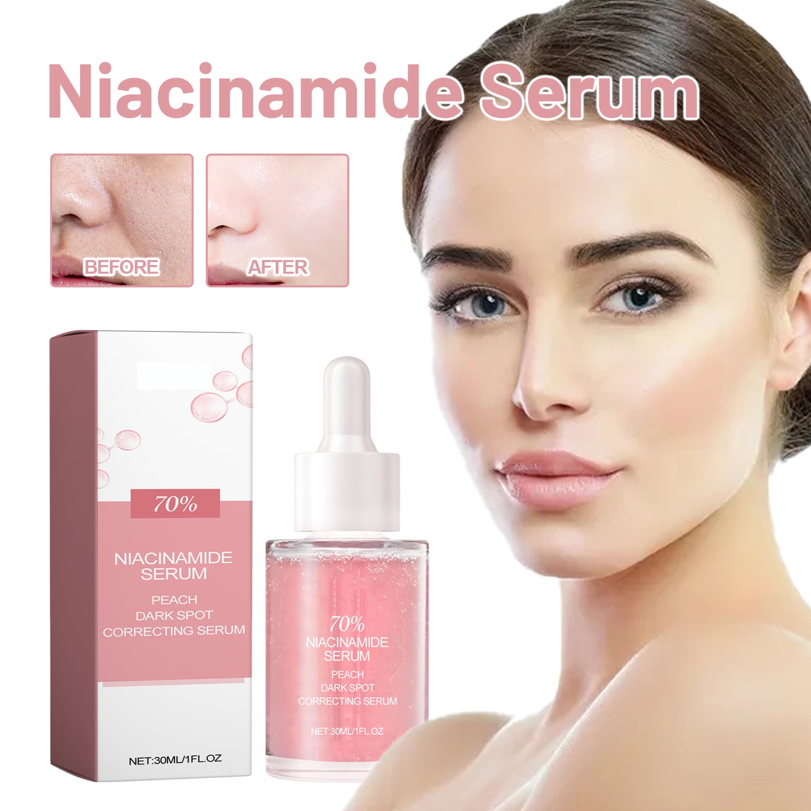 Peach Extract 1oz Brightening Hydrating Face Serum for Glass Skin ...