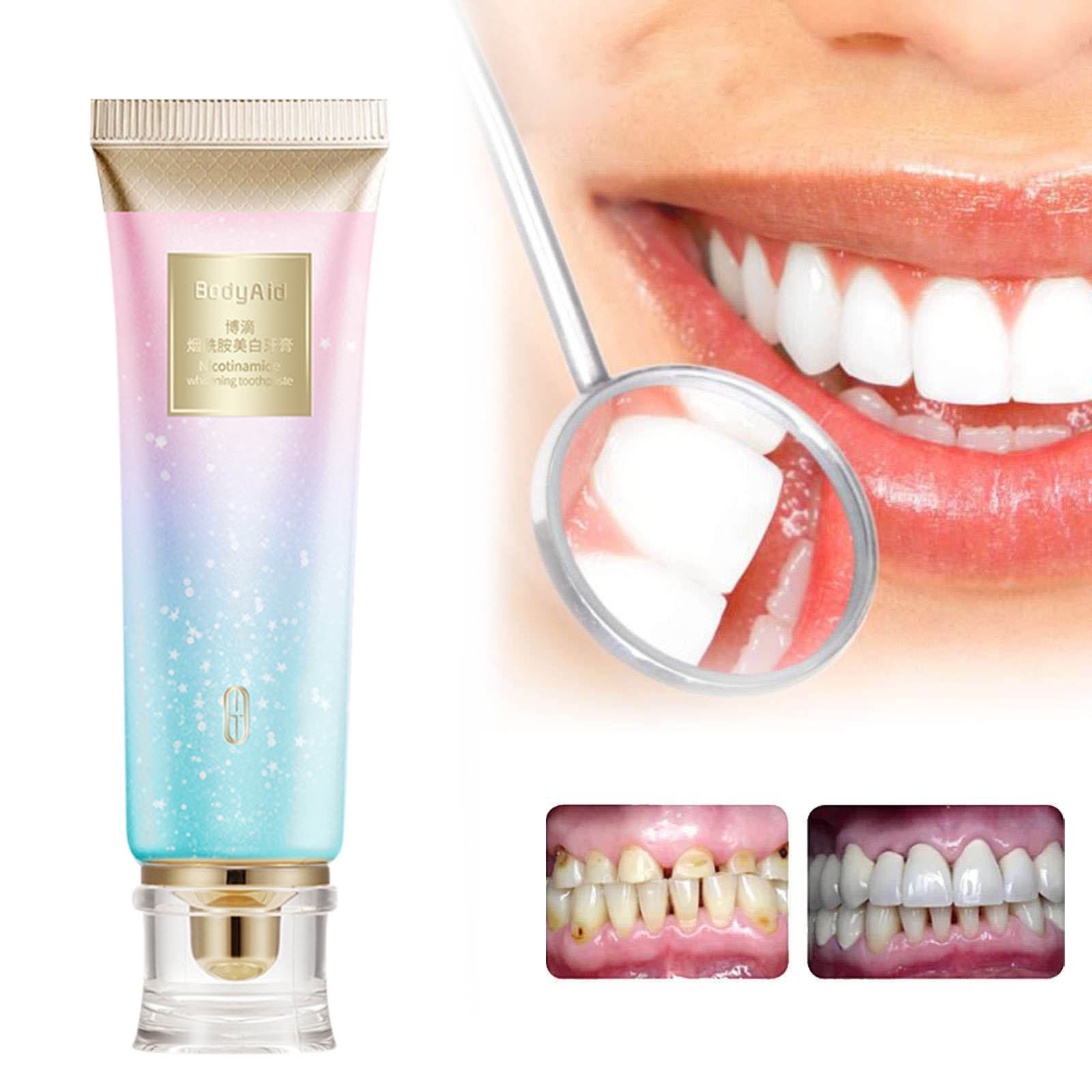 Peach Flavor Whitening Toothpaste, 100g Tube, Fresh Breath, Bright ...