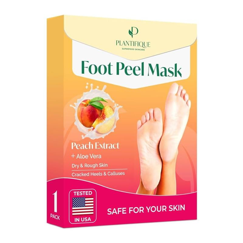 Peach Foot Peel Mask - Foot Mask for Dry Feet - Callus Remover - Foot ...
