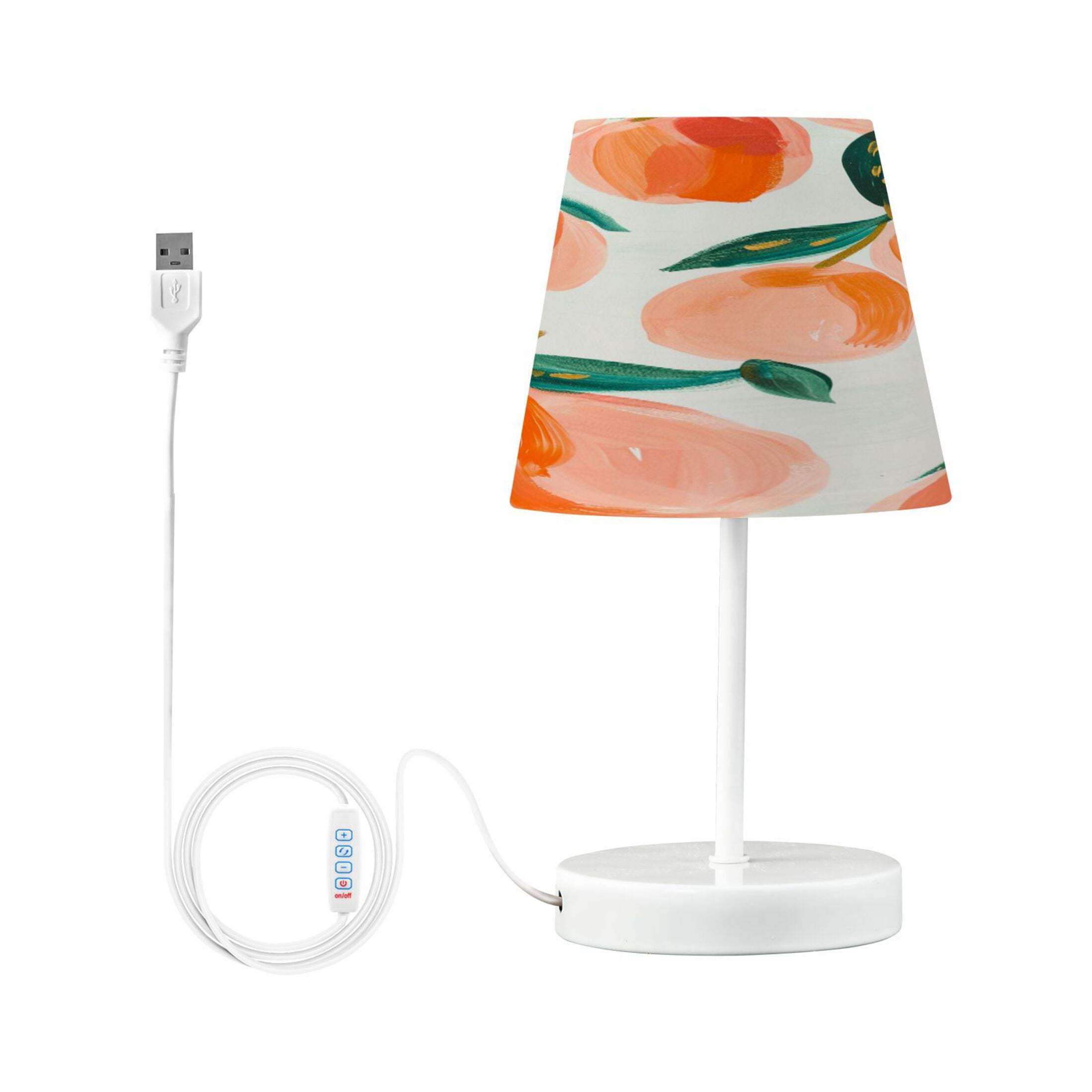 Peach Fruit Desk Lamp LED Table Nightstand Lamps with 3 Color ...