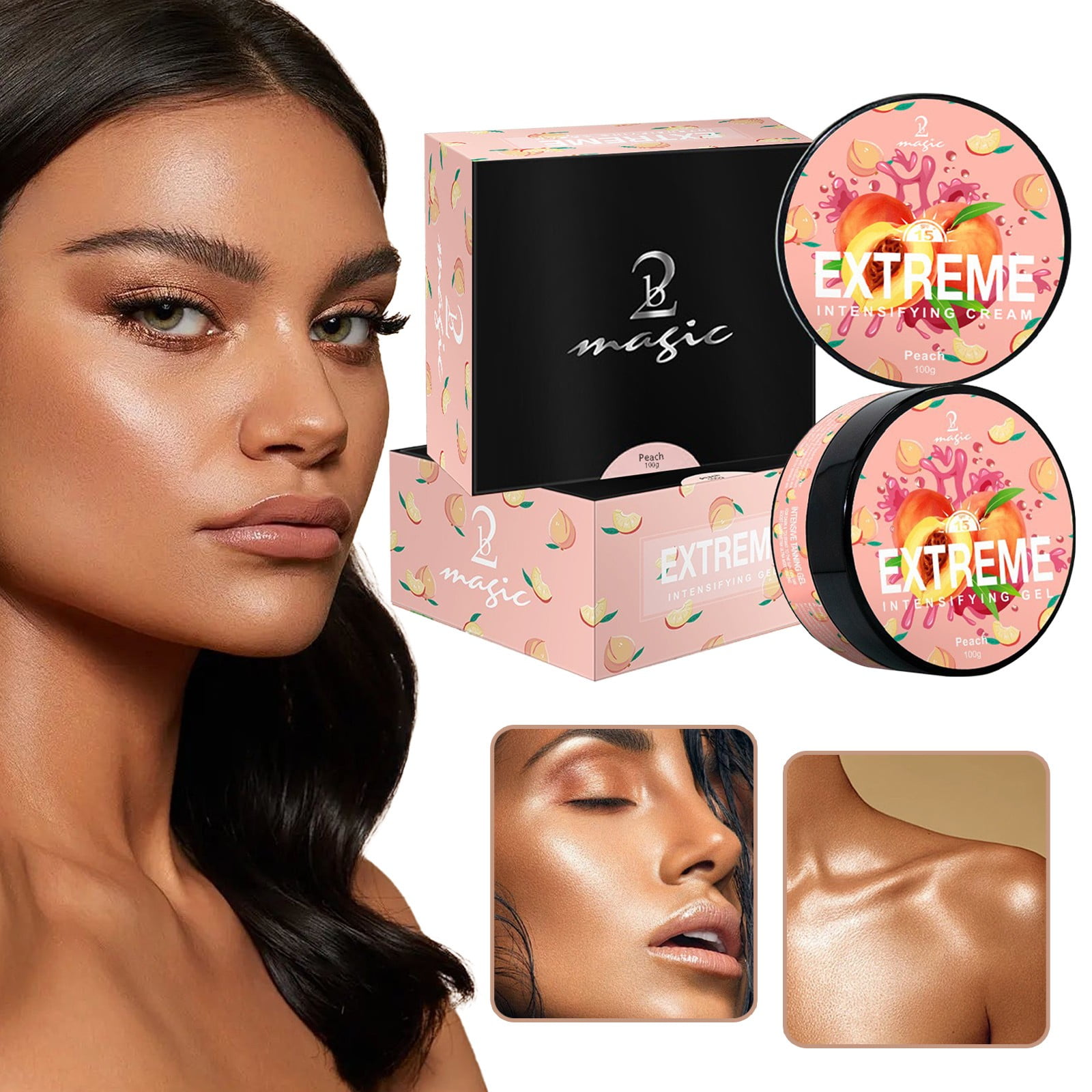 Peach Fusion Tan Enhancer Duo - SP-F Gel & Hydrating Cream for 360 ...