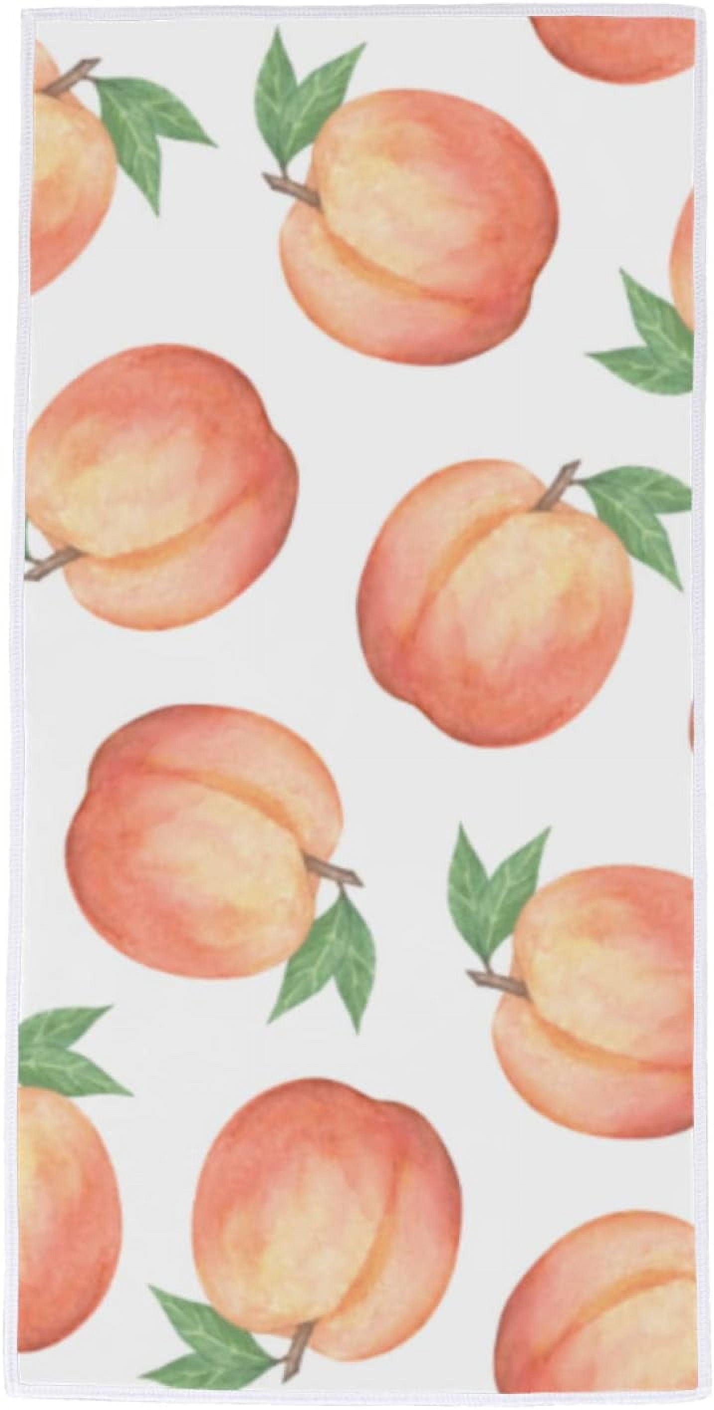 Peach Hand Towels for Bathroom,Kitchen Towels Dish Cloth, Soft ...