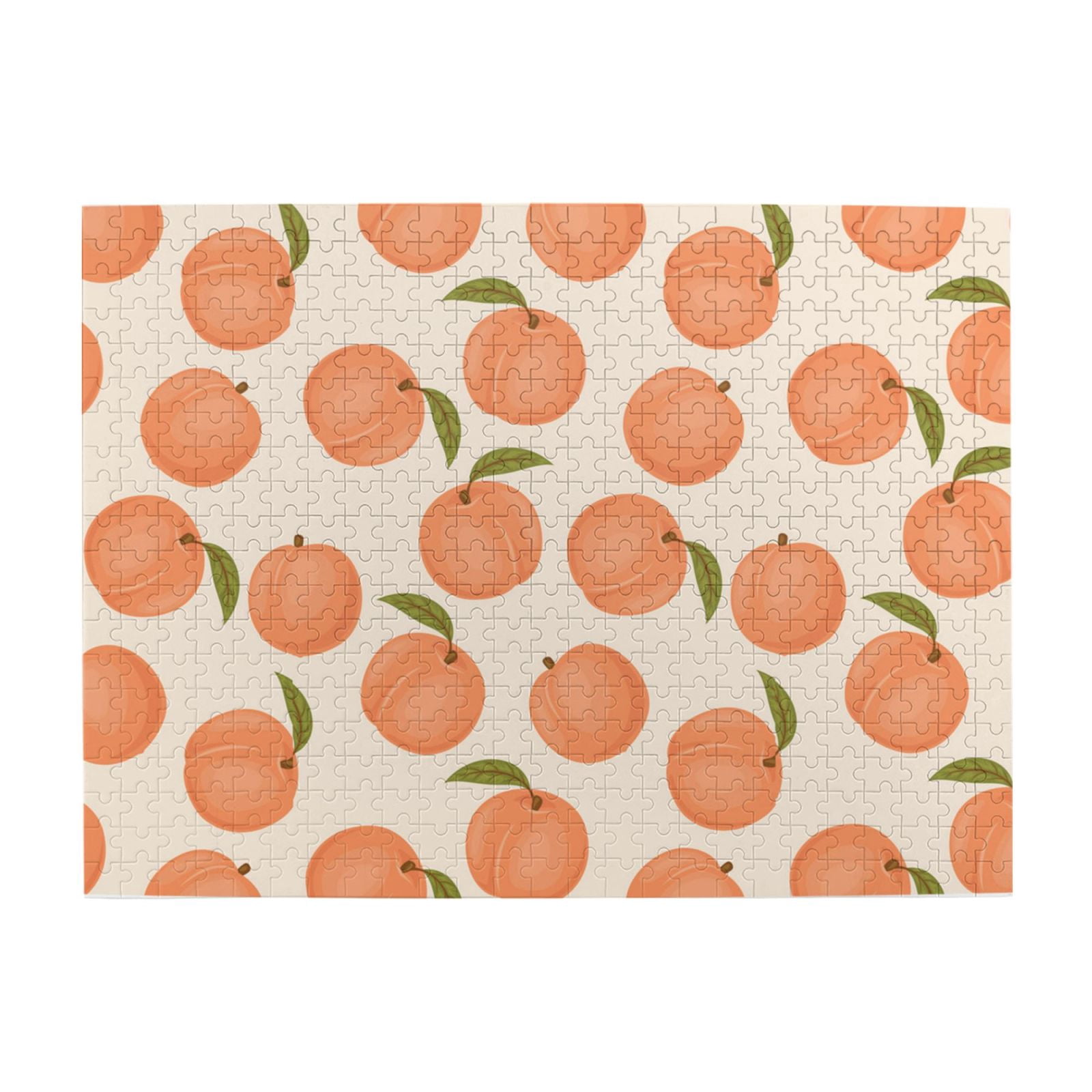 Peach, Jigsaw Puzzles 500 Pieces Wooden Jigsaw Toy Family Game Wall ...