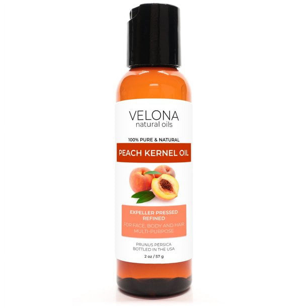 Peach Kernel Oil by Velona - 2 oz | 100% Pure and Natural Carrier Oil ...