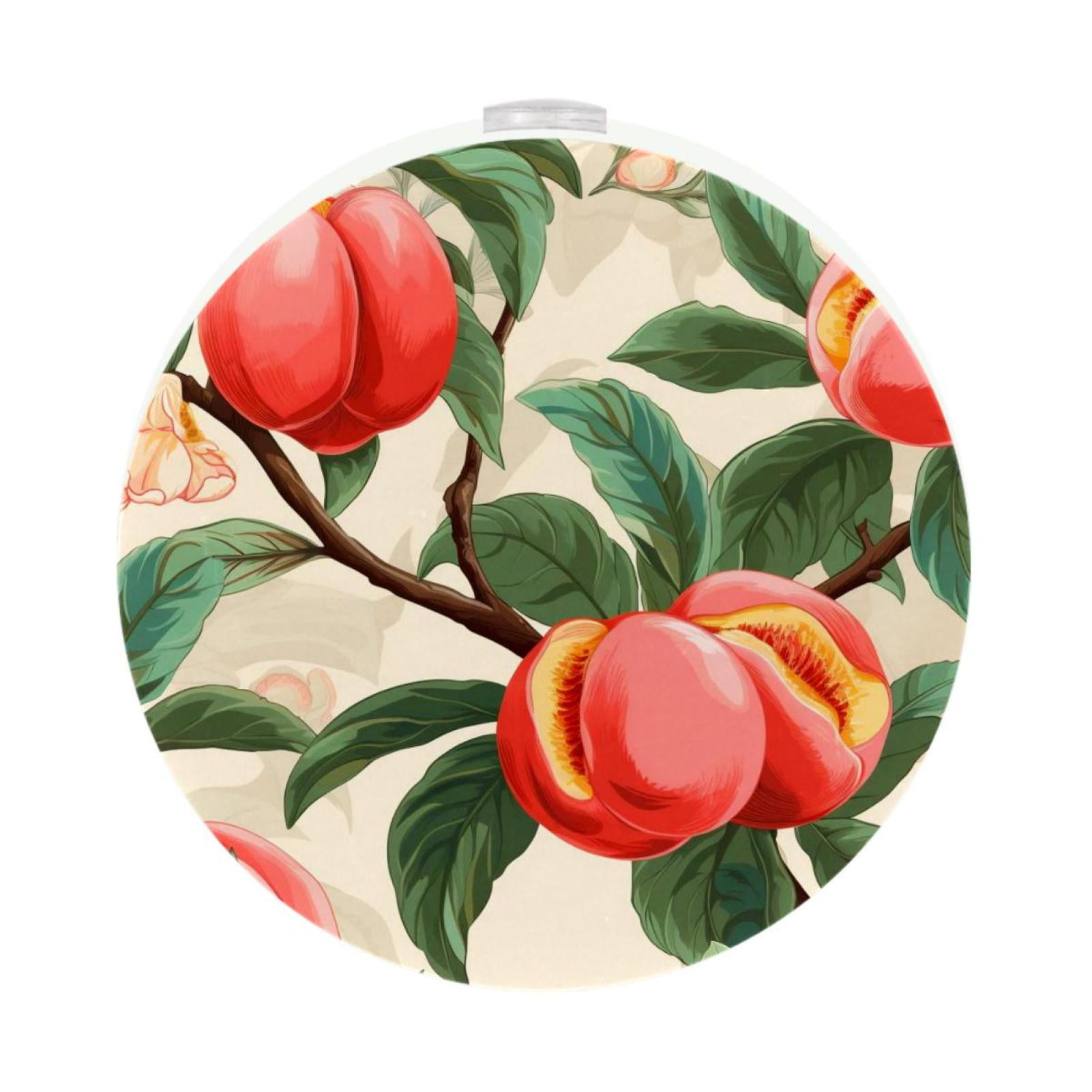 Peach LED Round Night Light - 2 Pack, Plug-in Motion Sensor Wall Lamp ...