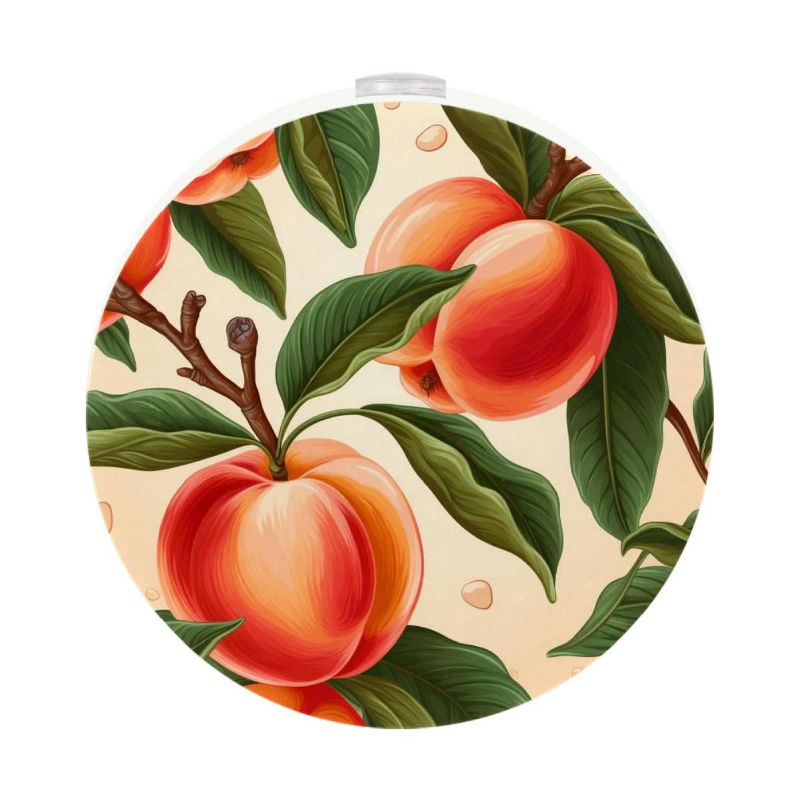 Peach LED Round Night Light-2PCS: Bright and Compact Plug-in ...