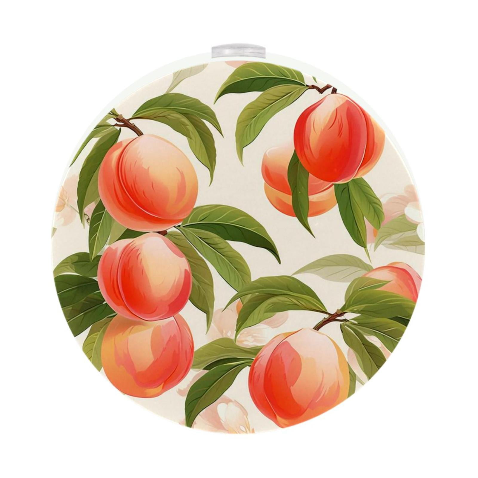 Peach LED Round Night Light-2PCS: Bright and Compact Plug-in Lamps for ...