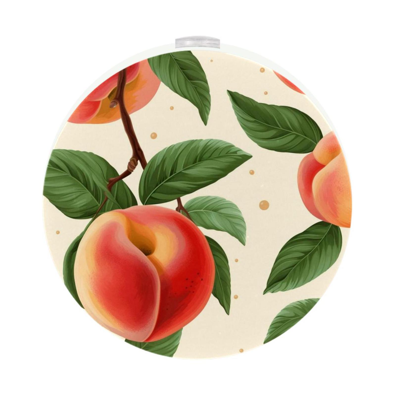 Peach LED Round Night Light-2PCS | Convenient Plug-in Nightlights for ...