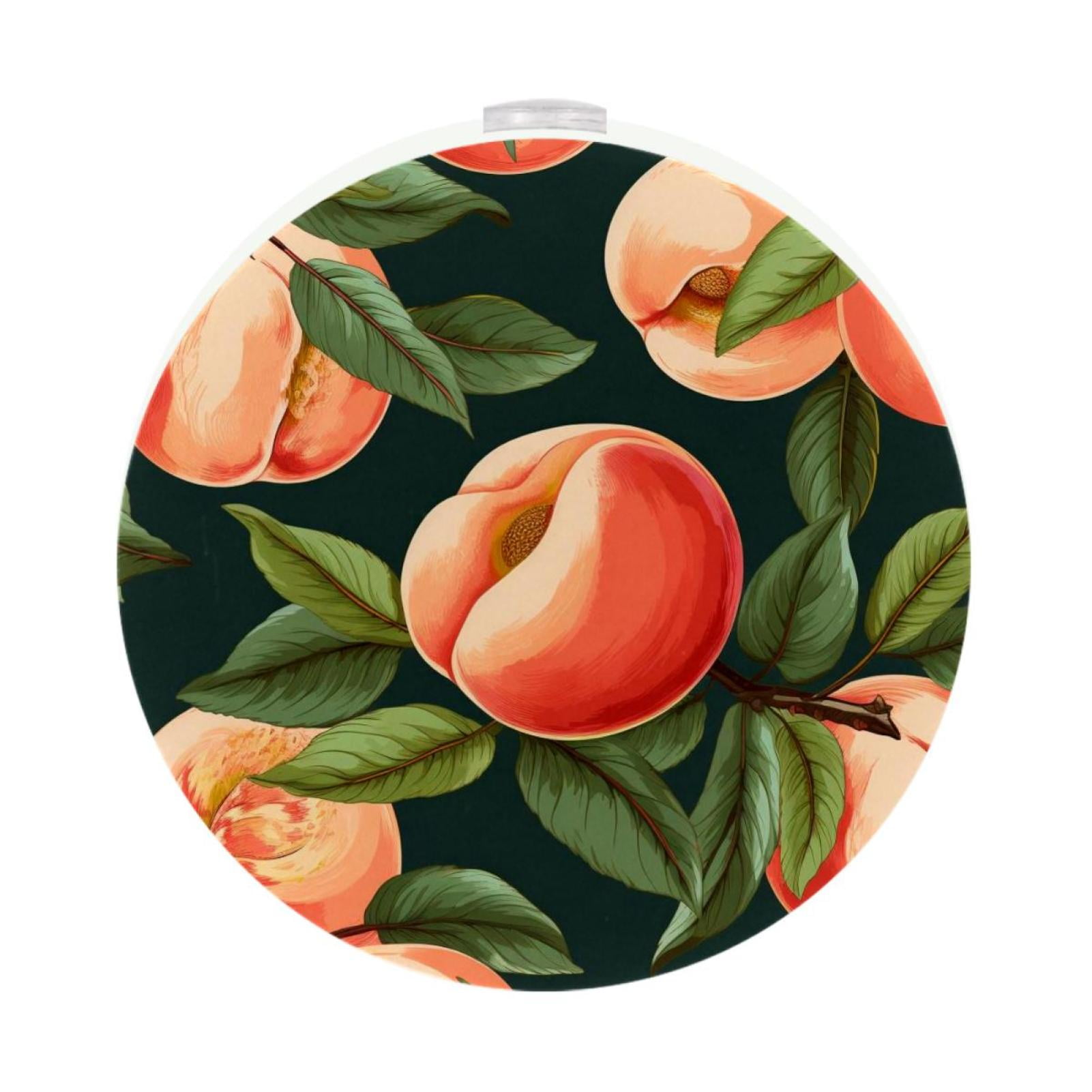 Peach LED Round Night Light-2PCS, Plug-in Dusk to Dawn Sensor Wall ...