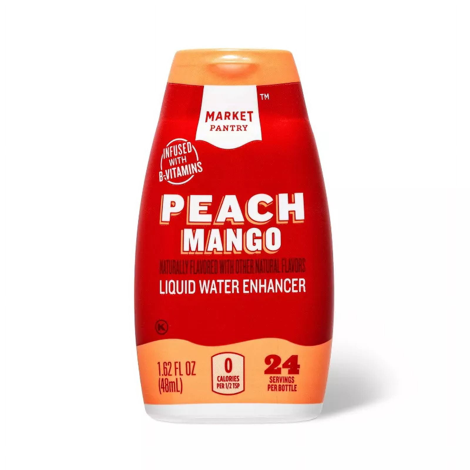 Peach Mango Liquid Water Enhancer Drops 1.62 fl oz Market Pantry (Pack ...