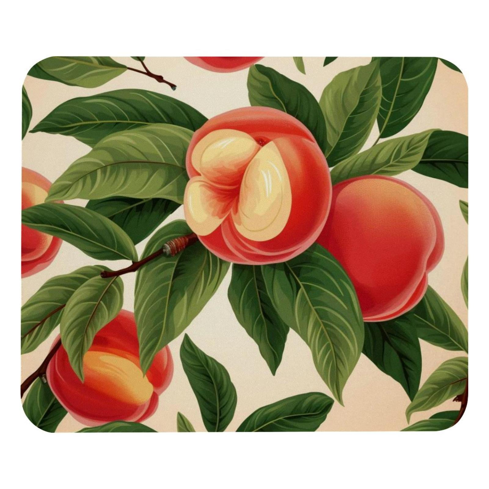 Peach Mouse Pad, Cloth with Rubberized Base - Walmart.com
