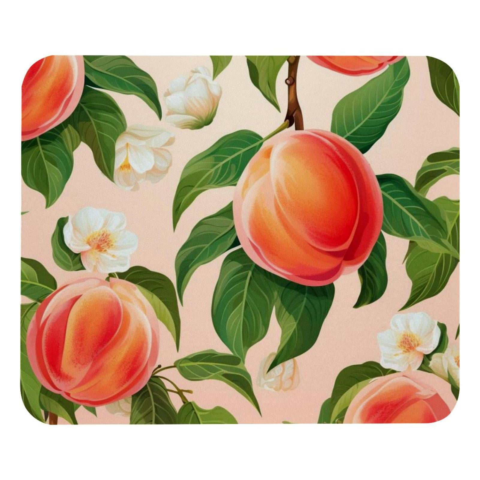 Peach Mouse Pad, Personality Design Rubber Base for Office Decor for ...