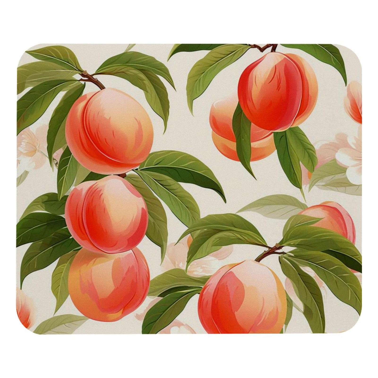 Peach Mouse Pad, Personality Design Rubber Base for Office Decor for ...