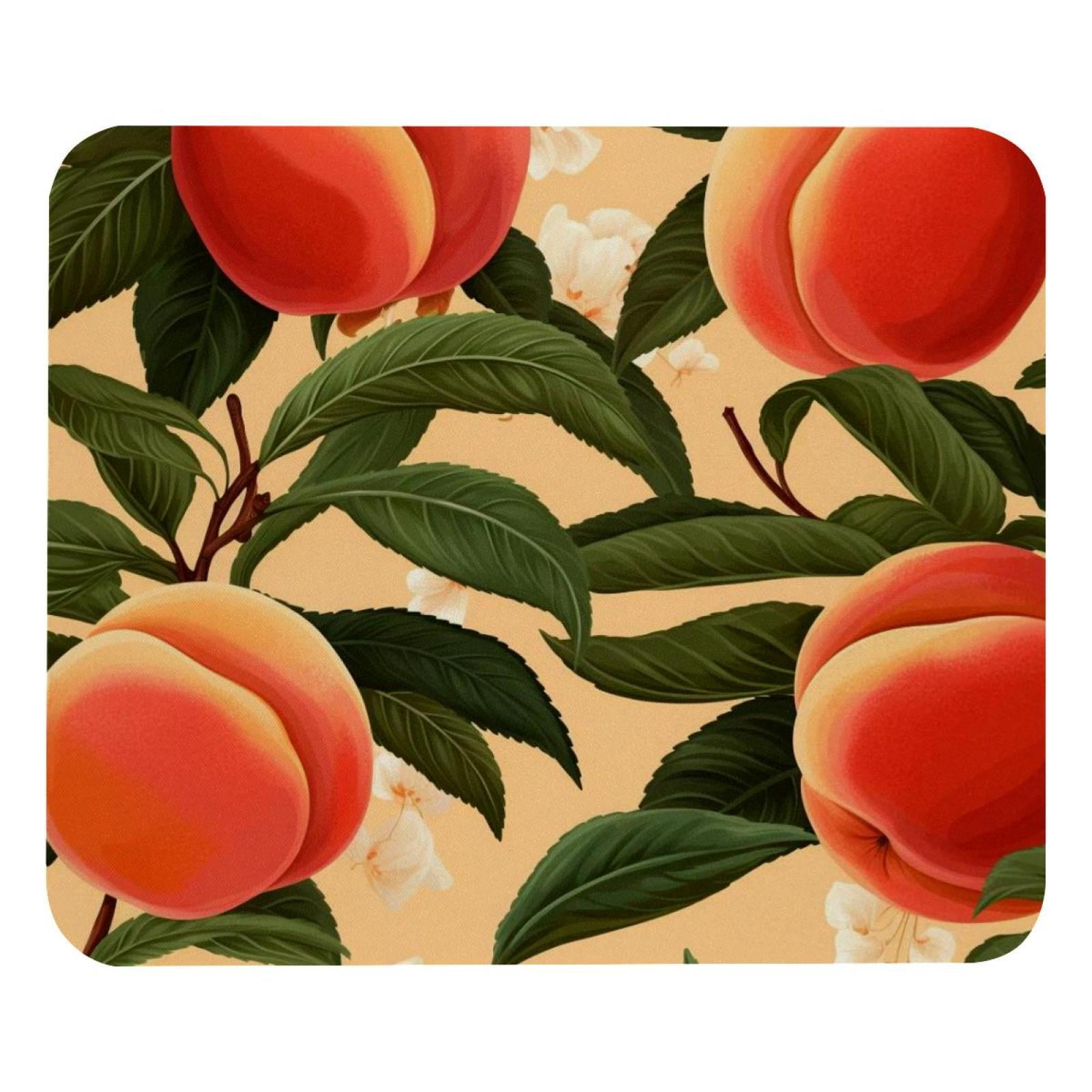Peach Mouse Pad, Personality Design Rubber Base for Office Decor for ...