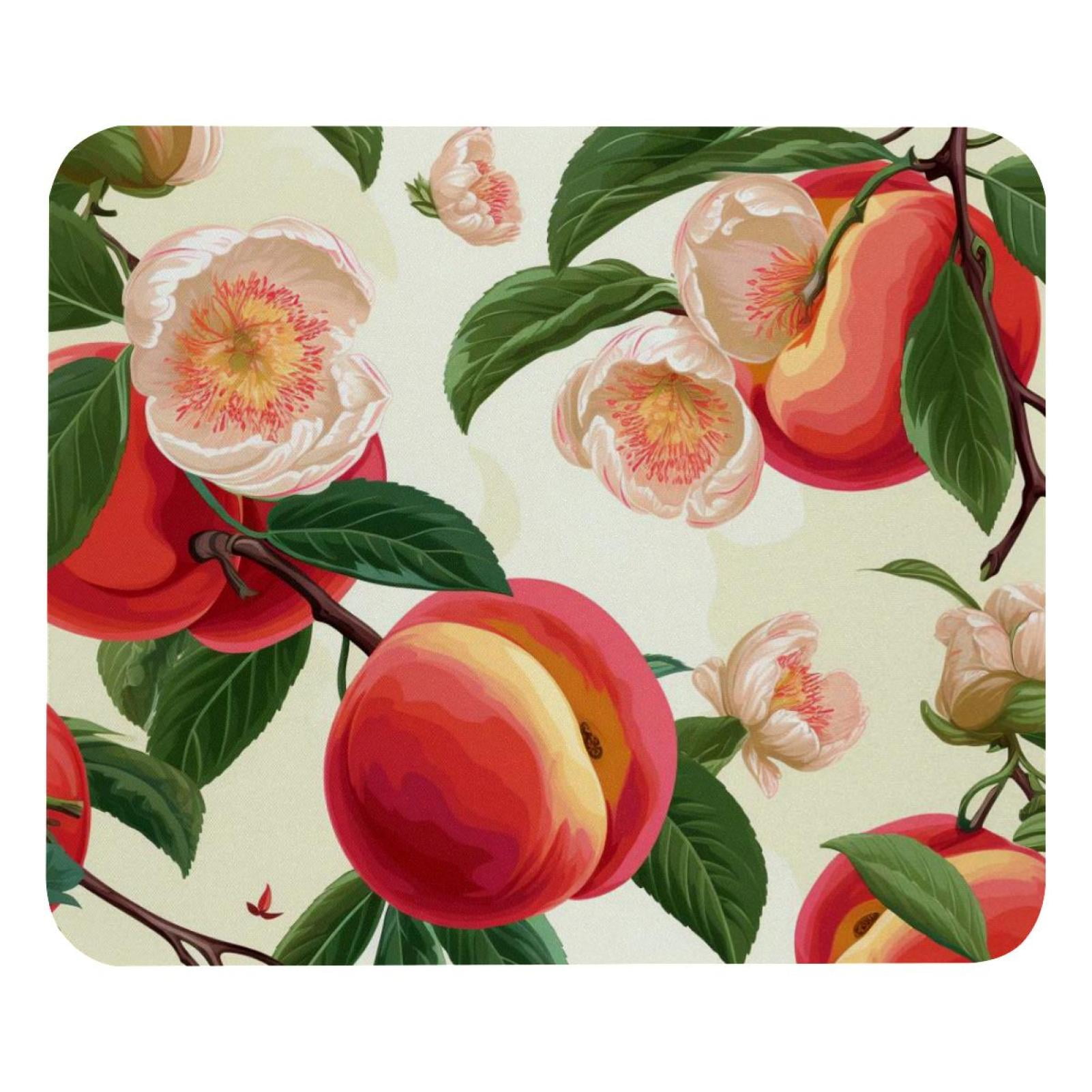 Peach Mouse Pad, Personality Design Rubber Base for Office Decor for ...