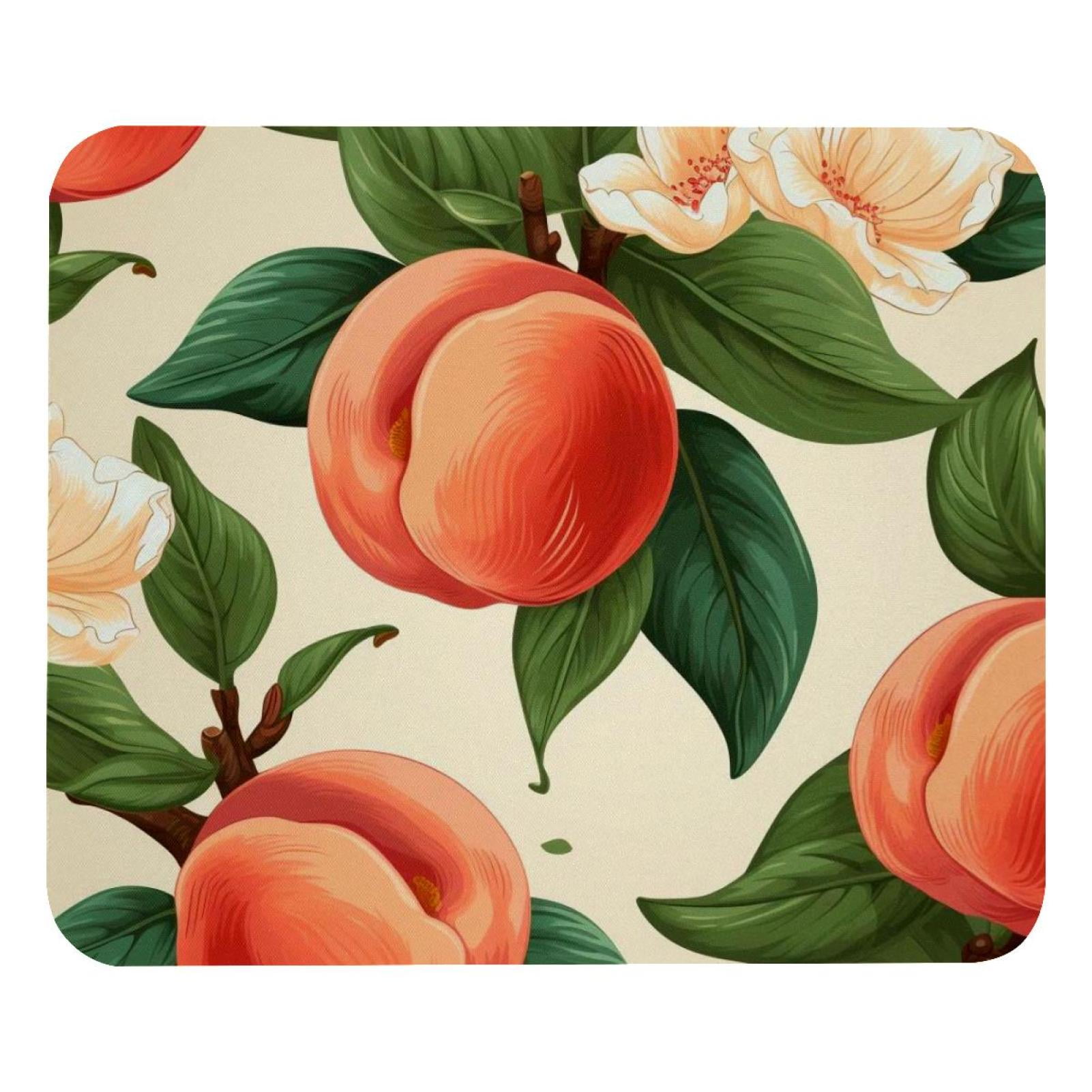 Peach Mouse Pad, Personality Design Rubber Base for Office Decor for ...