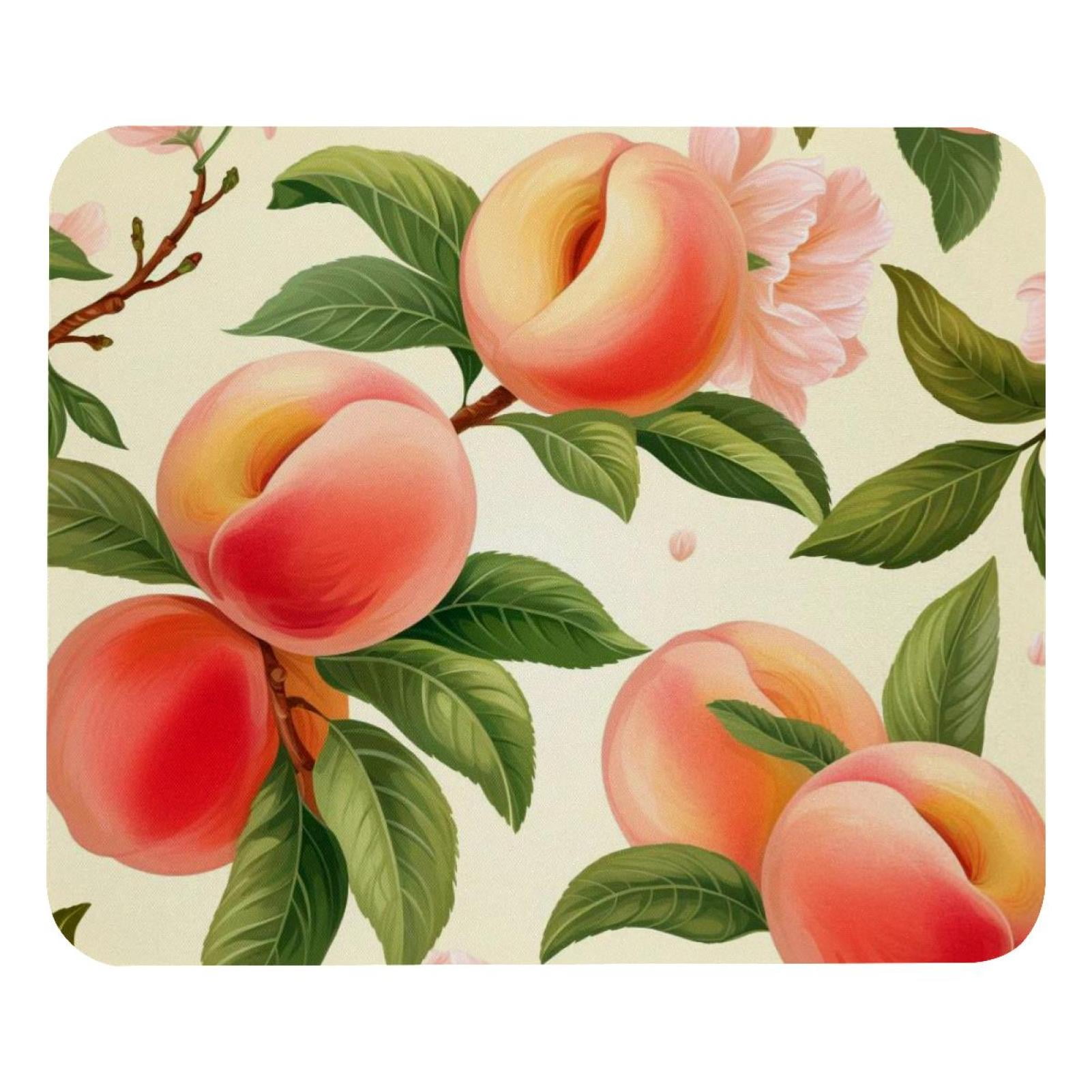 Peach Mouse Pad, Personality Design Rubber Base for Office Decor for ...