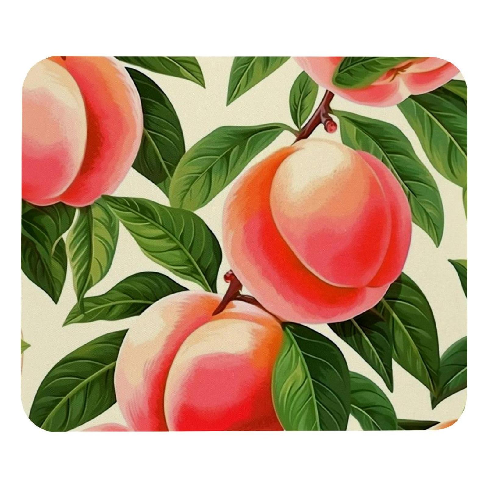 Peach Mouse Pad, Rubber Base Computer Mouse Pads for Wireless Mouse ...