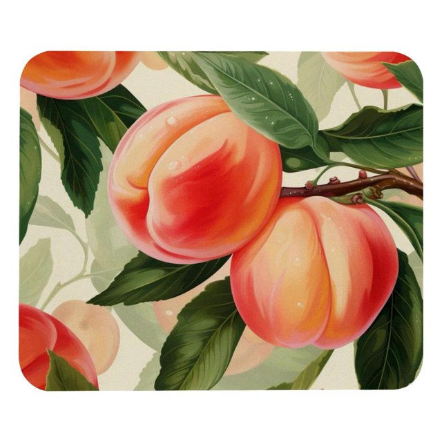 Peach Mouse Pad for Wireless Mouse Home Office Desk Laptop with Rubber ...