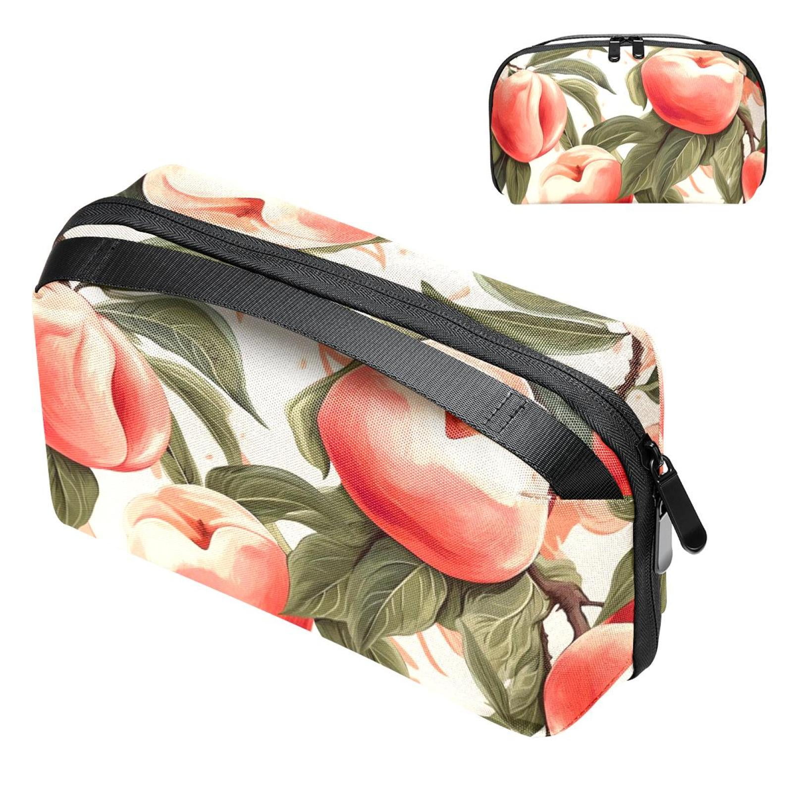 Peach Oxford Fabric Waterproof Digital Bag Cable Organizer Travel Small ...